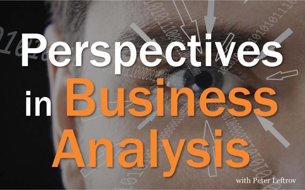 Using Perspectives in Business Analysis